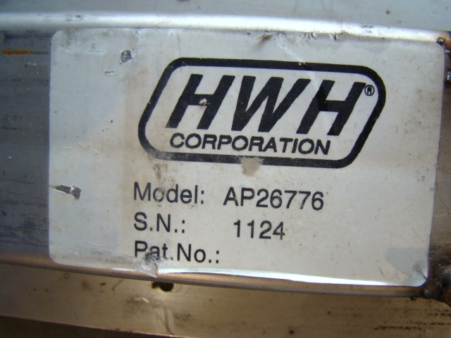 Salvage RV Parts SLIDE OUT SYSTEM HWH - MOTORHOME RV BUS HYDRAULIC ROOM ...