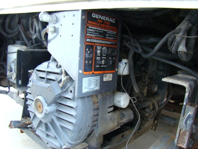 Salvage RV Parts USED GENERAC NP75D DIESEL GENERATOR FOR SALE 7500 KW ...