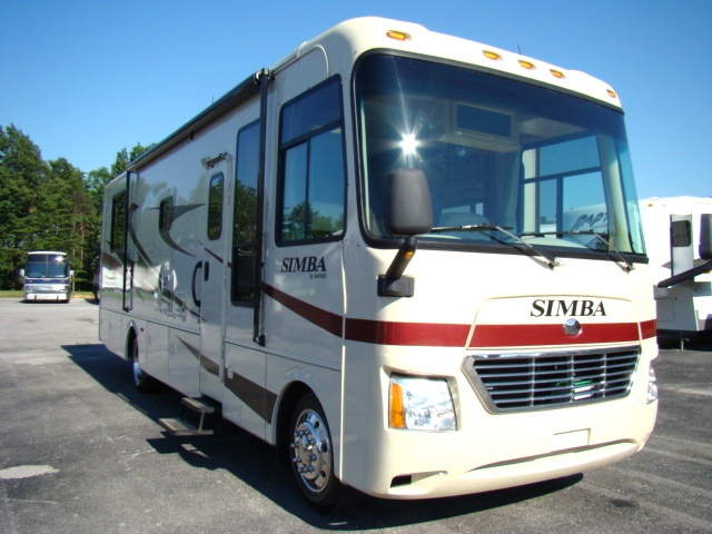 Salvage RV Parts 2008 SIMBA 33SFS MOTORHOME BY SAFARI COACH FOR SALE ...